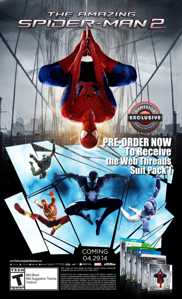 ‘the Amazing Spider Man 2 Gets Gamestop Pre Order Bonus Capsule