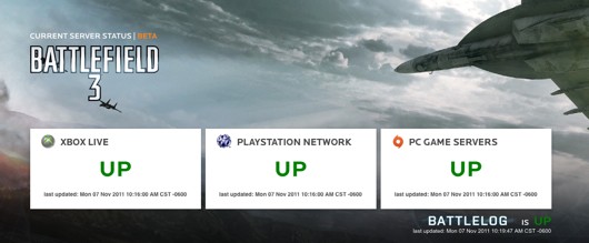 Battlefield 3 server update page now available - Capsule Computers