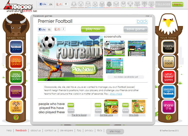 Premier Football Available Now On TeePee Games - Capsule Computers