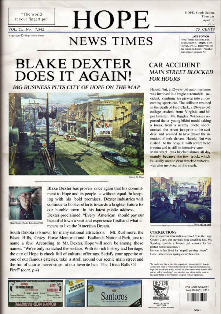 Hitman: Absolution's Hope News Times delivers us some Atmosphere ...