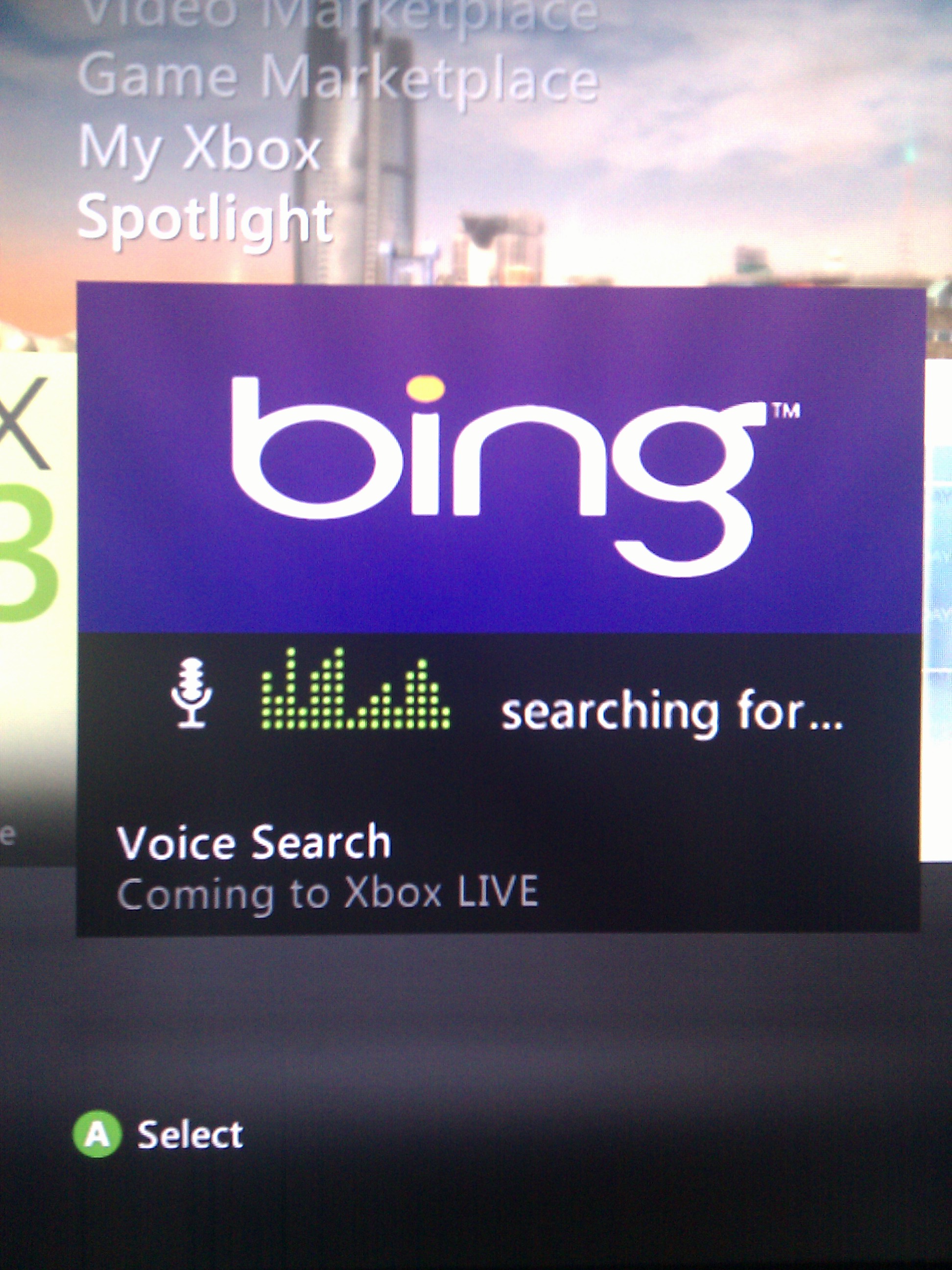 Bing Voice Search now on AU Xbox 360s – Capsule Computers