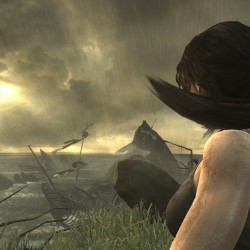 TressFX creates realistic hair animations demonstrated using Tomb ...