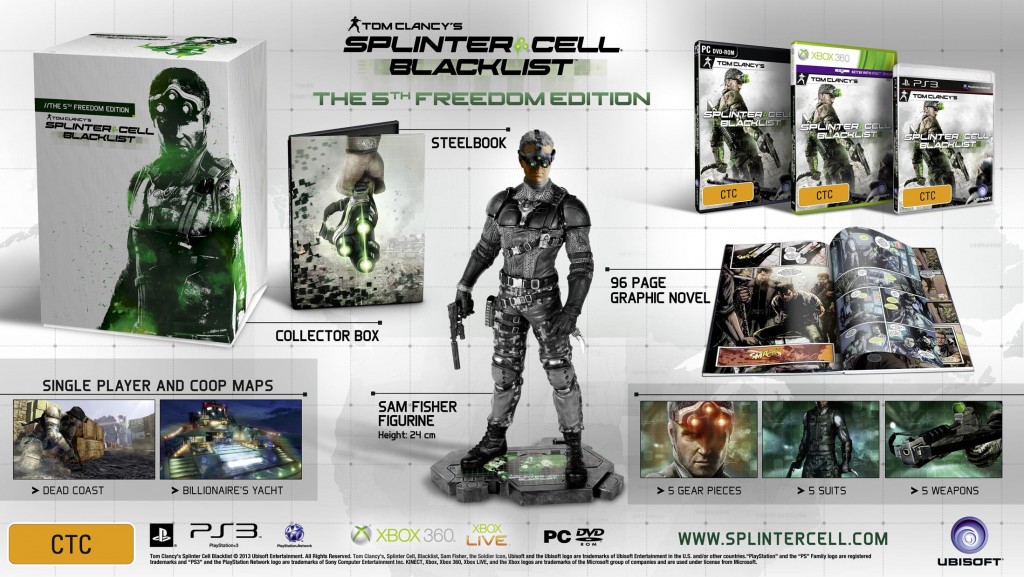 Splinter Cell Black List Collectors Editions Detailed - Capsule Computers