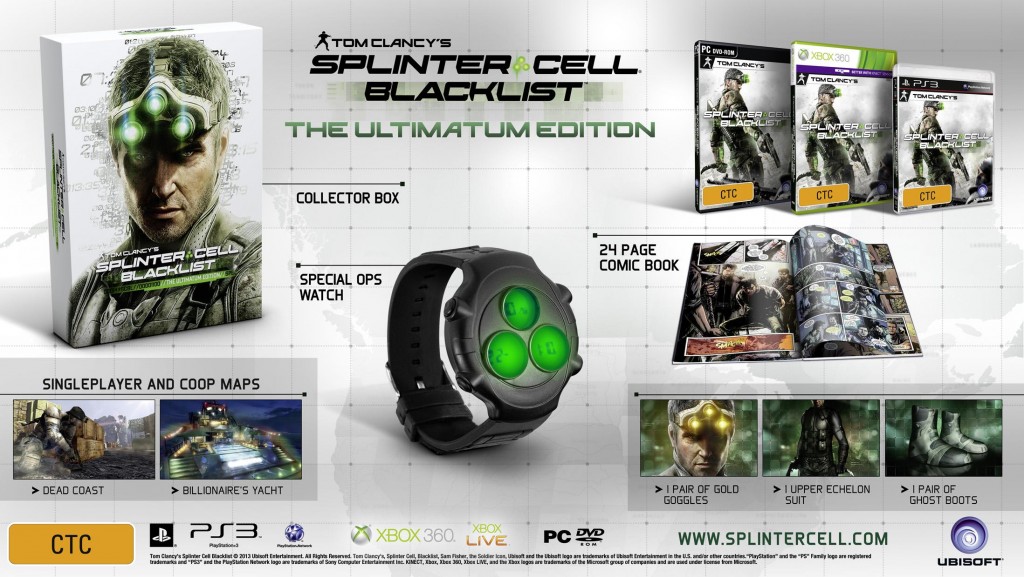 Splinter Cell Black List Collectors Editions Detailed - Capsule Computers