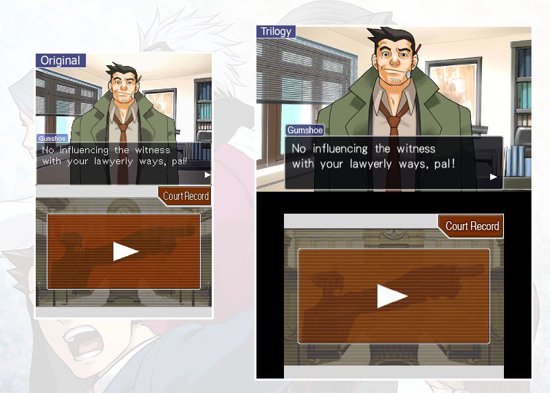 Ace Attorney Trilogy comparison screenshots released - Capsule Computers