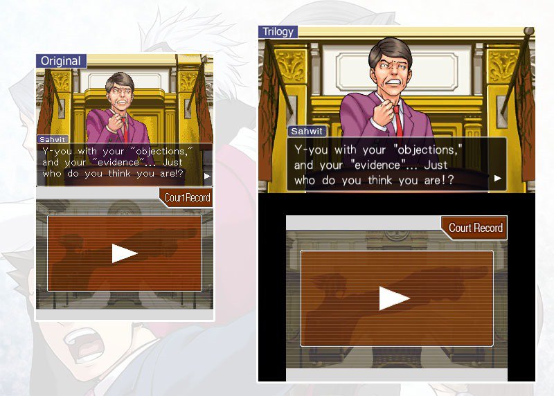 Ace Attorney Trilogy comparison screenshots released - Capsule Computers