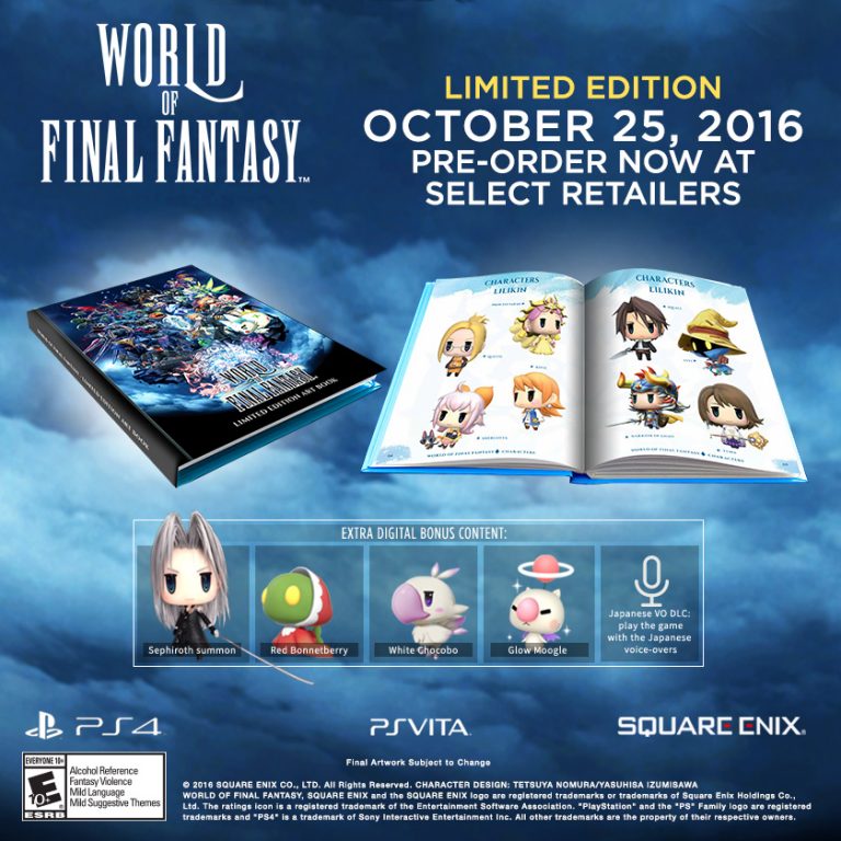World of Final Fantasy Collector's Edition Revealed - Capsule Computers
