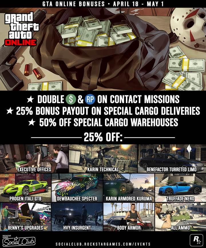 Duke O' Death out on GTA Online, Returning Player Bonuses Unlocked for ...