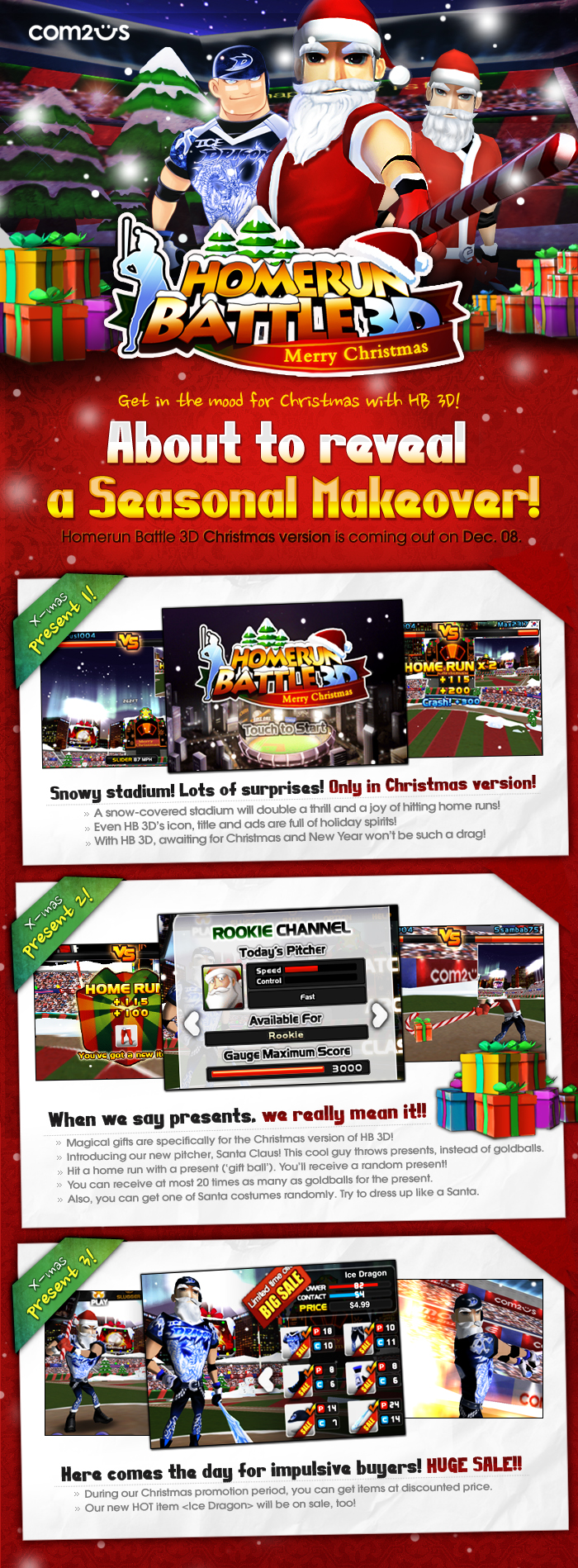 Com2uS brings Xmas Update for Homerun Battle 3D – Capsule Computers